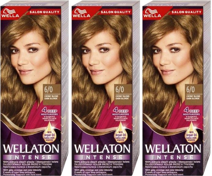 Wellaton Intense Farba Do Włosów 6/0 Ciemn Blondx3 - Opinie i ceny na ...