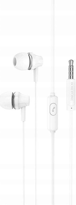 Zestaw słuchawkowy Borofone Słuchawki BM74 Singer białe - Opinie i ceny na Ceneo.pl