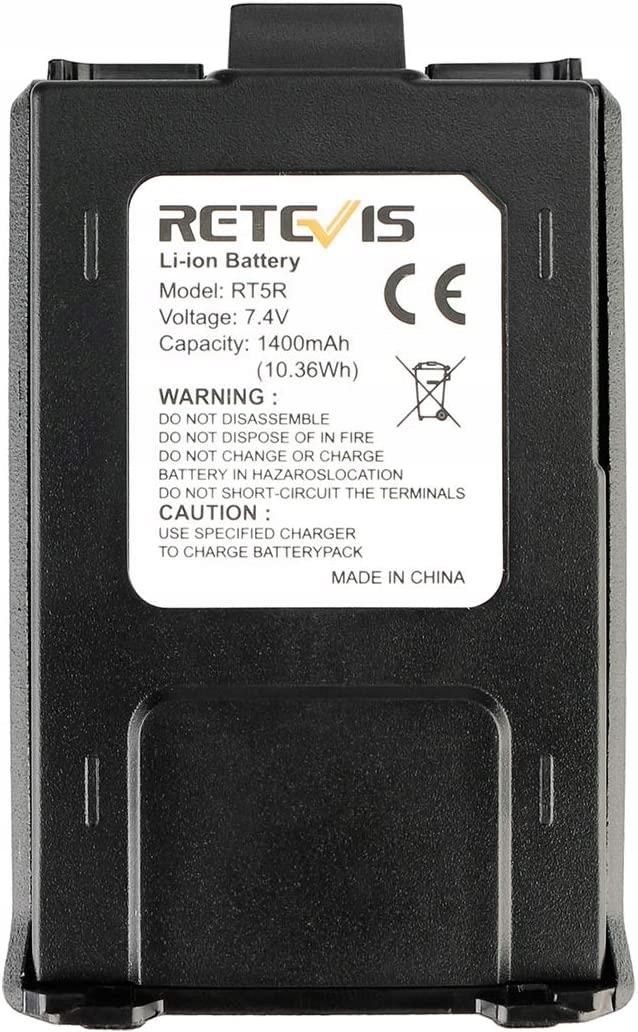Bateria Retevis Bateria Akumulator Rt5Rv 7.4V 1400Mah - Opinie i ceny ...