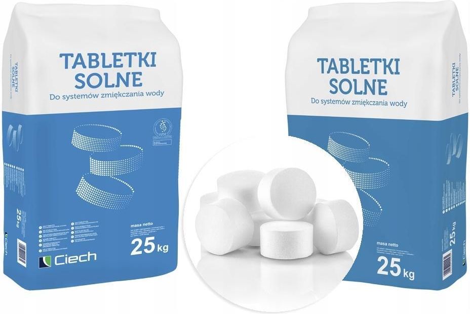 Ciech Sól Do Uzdatniania Tabletki Solne 25KG - Opinie i ceny na Ceneo.pl