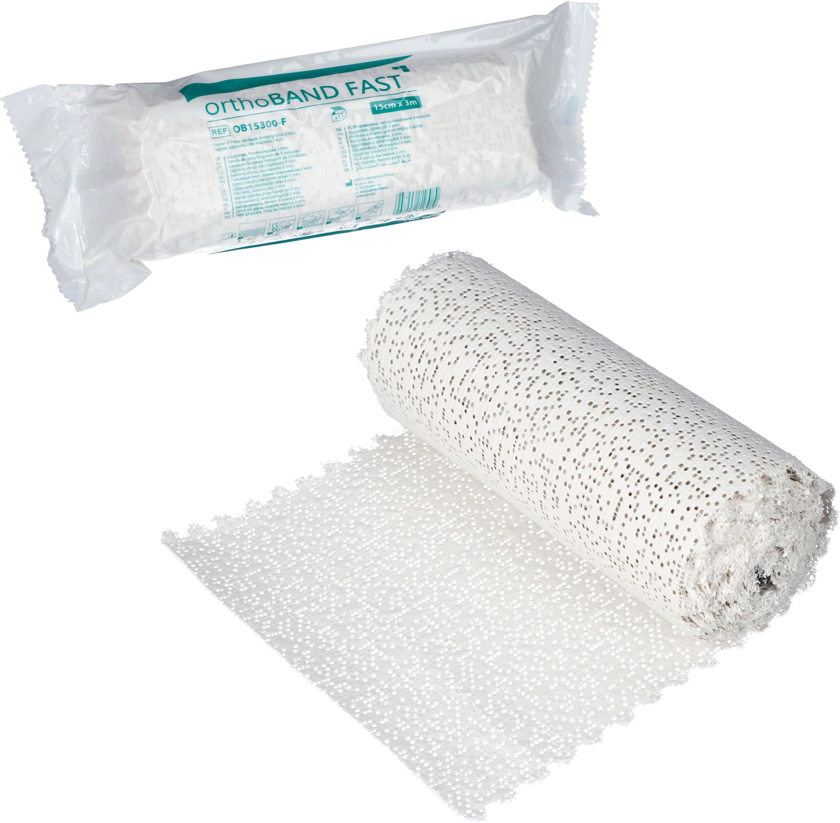 Opaska gipsowa orthoBAND FAST 15cm x 3m (3min) - Opinie i ceny na Ceneo.pl