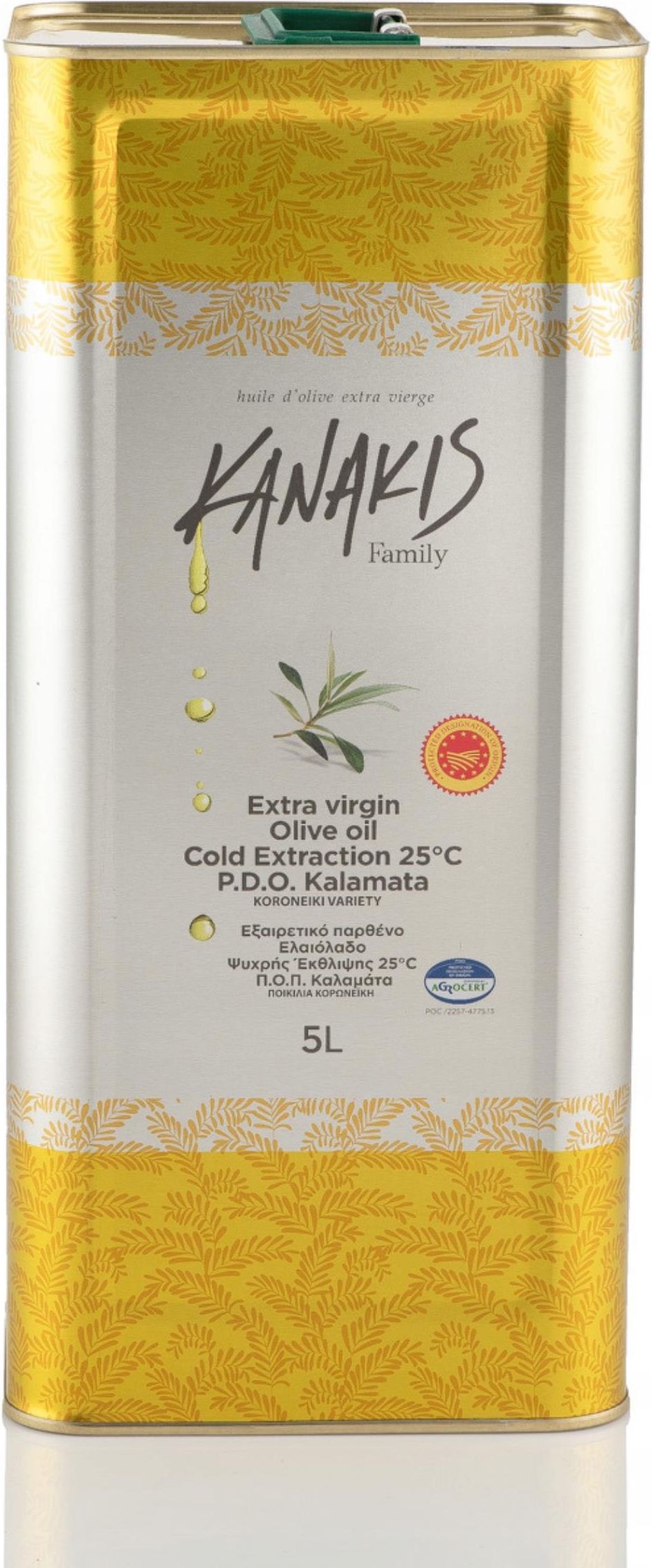 Kanakis Family Tradycyjna Grecka Oliwa Extra Pdo Z Peloponezu 5L - Ceny ...