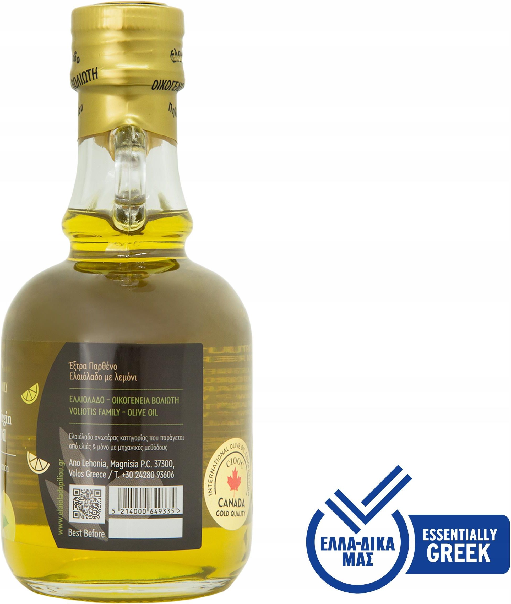 Voliotis Family Cytrynowa Smakowa Oliwa Z Oliwek Aromatyzowana 250ml ...