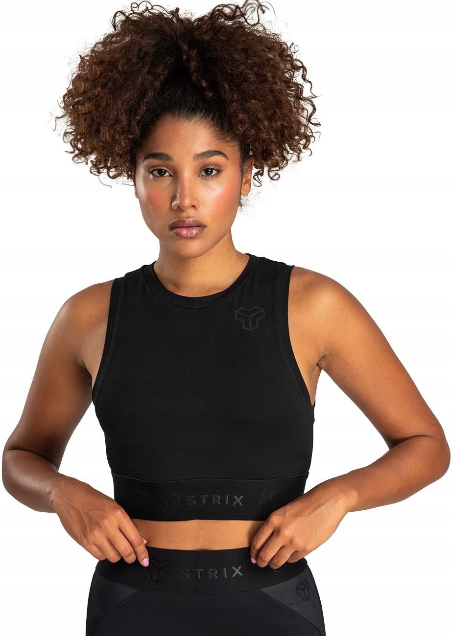 Strix Crop Top Sportowy Damski Koszulka Czarna L - Ceny i opinie - Ceneo.pl