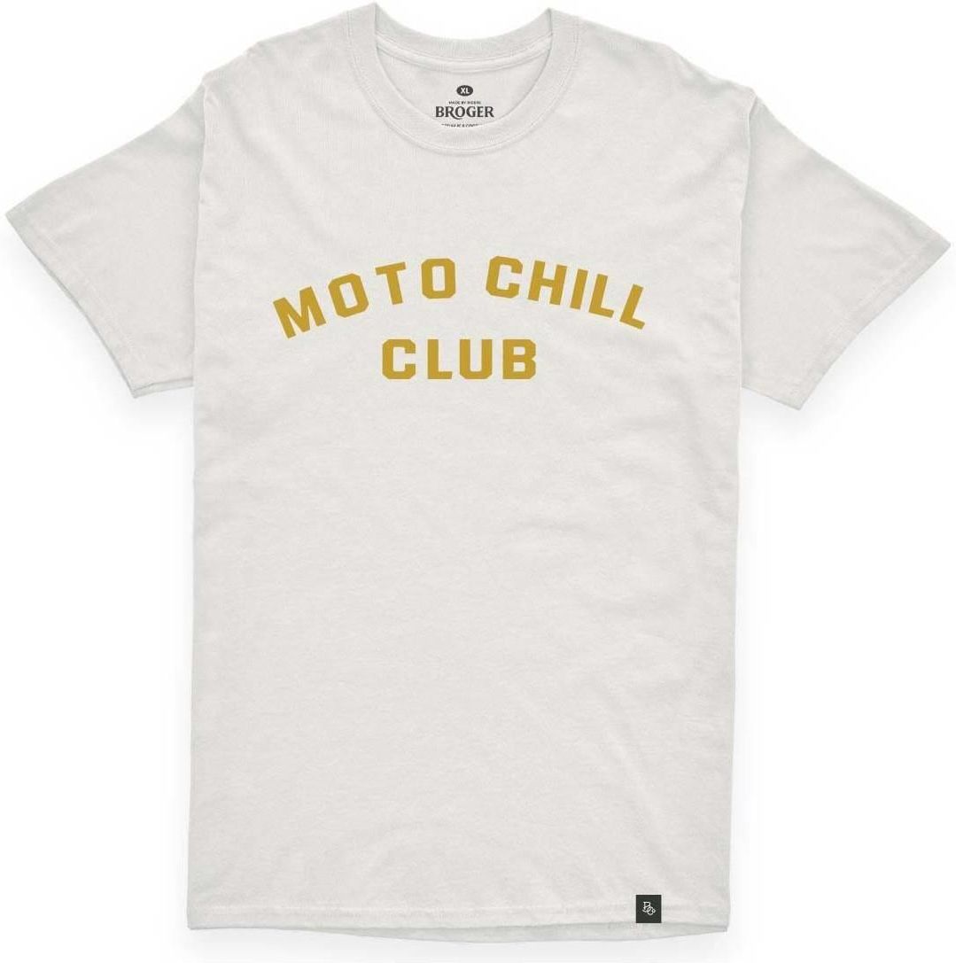 Koszulka T-shirt BROGER MOTO CHILL CLUB WHITE biały - Ceny i opinie ...