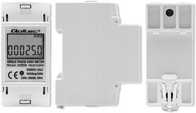 Qoltec Licznik Jednofazowy Energii Prądu 230V 2P 5(60)A 50899 - Opinie ...