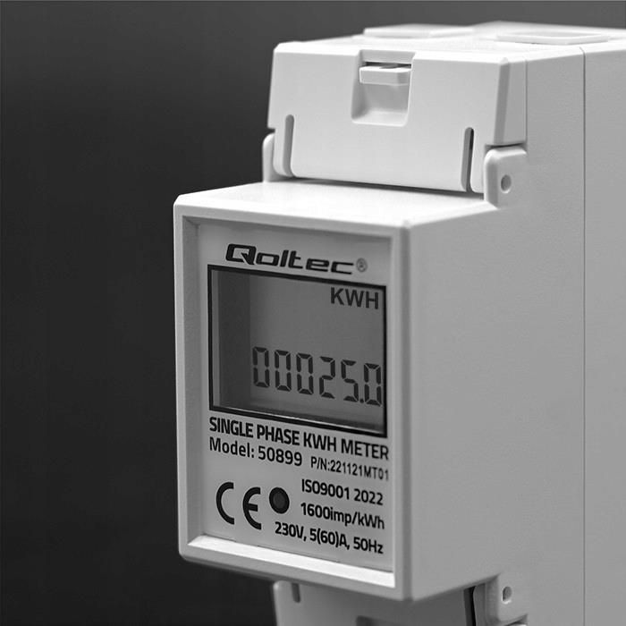 Qoltec Licznik Jednofazowy Energii Prądu 230V 2P 5(60)A 50899 - Opinie ...