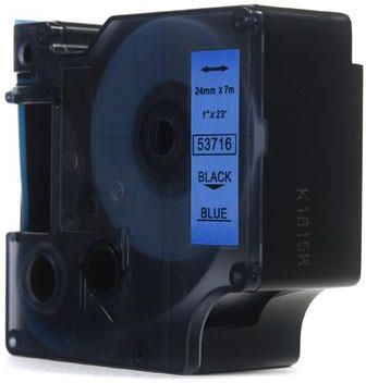 Tusz Jetworld Taśma Zamiennik Dymo D1 Czarny na Niebieskim, 24mm x 7m ...