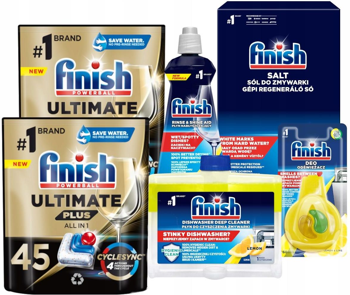 Finish Ultimate Plus Kapsułki 90 Zestaw Dodatki - Opinie i atrakcyjne ...