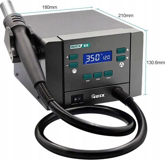 Lutownica Quick Stacja Lutownicza Hot Air K8 Następca 861DW - Opinie i ...