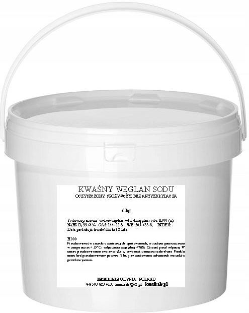 Drobne akcesoria medyczne Kemikals Kwaśny Węglan Sodu 6Kg Soda ...