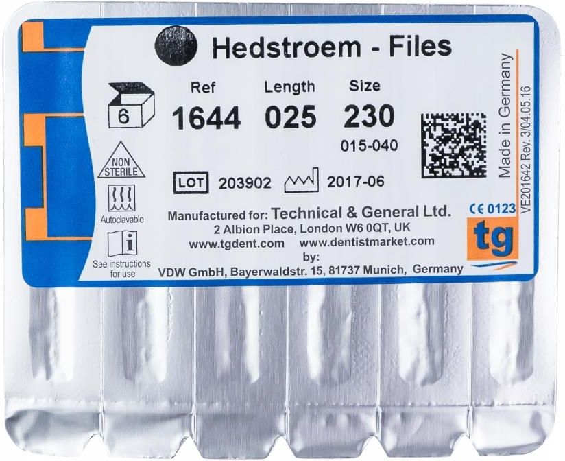 Pilniki Ręczne H-Files Hedstroem 25Mm. Vdw 015 - ceny i opinie - Ceneo.pl