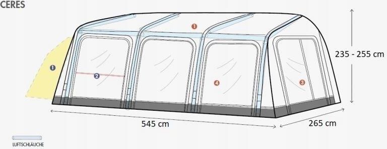Westfield Przedsionek Do Przyczepy Kemping Ceres 8-Westfield ...