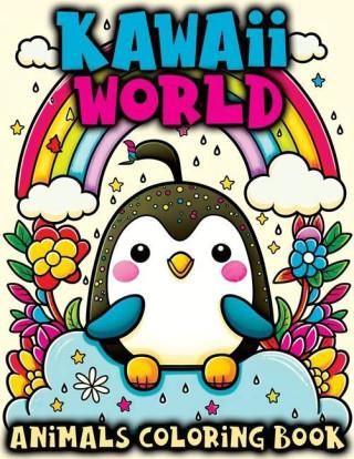 Kawaii World Animals Coloring Book: Fun and Whimsical Adventure with ...