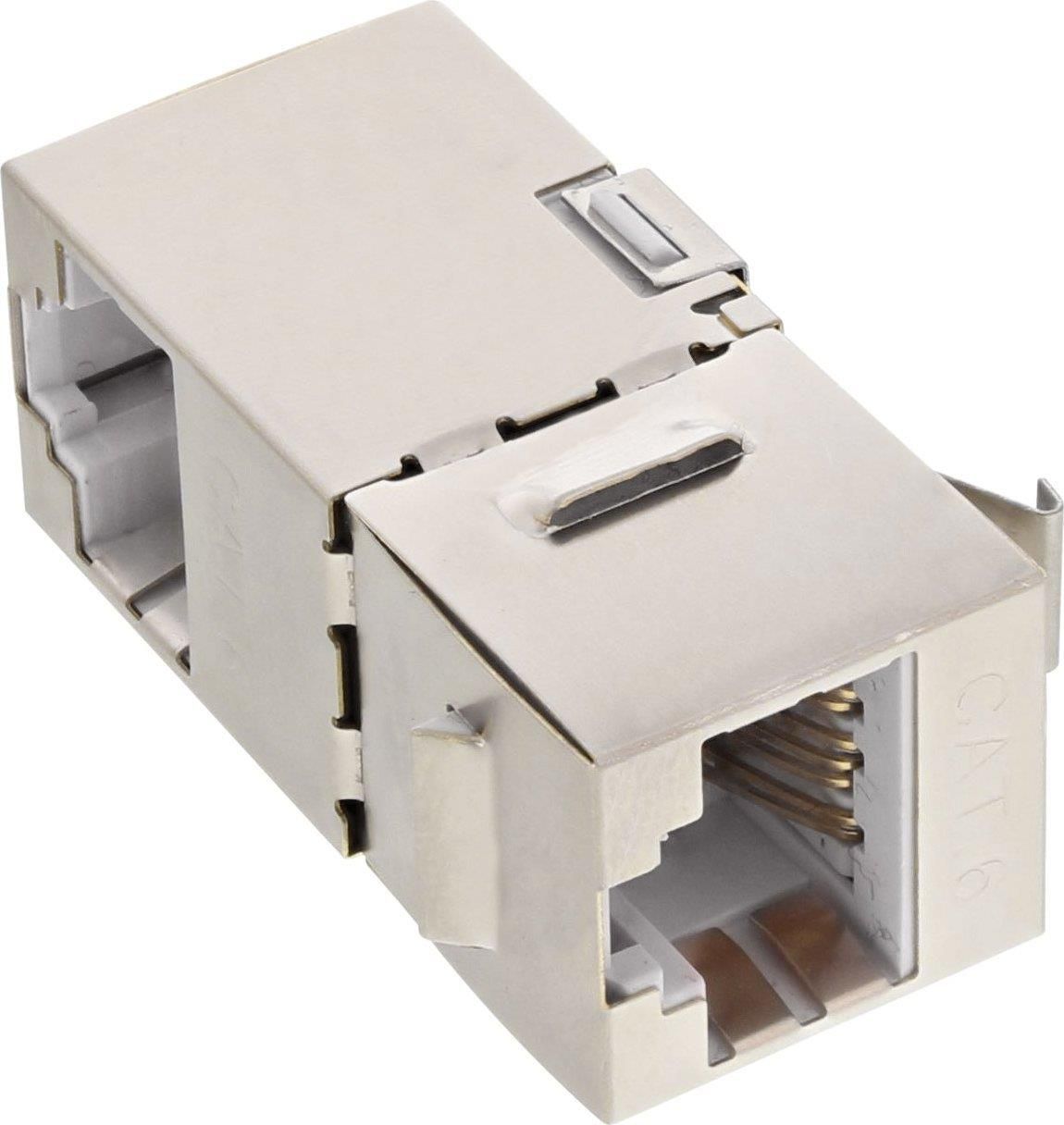 Inline Rj45 Module F/F Angled 90° Snap-In Cat.6 Stp (74206W) - Elementy ...