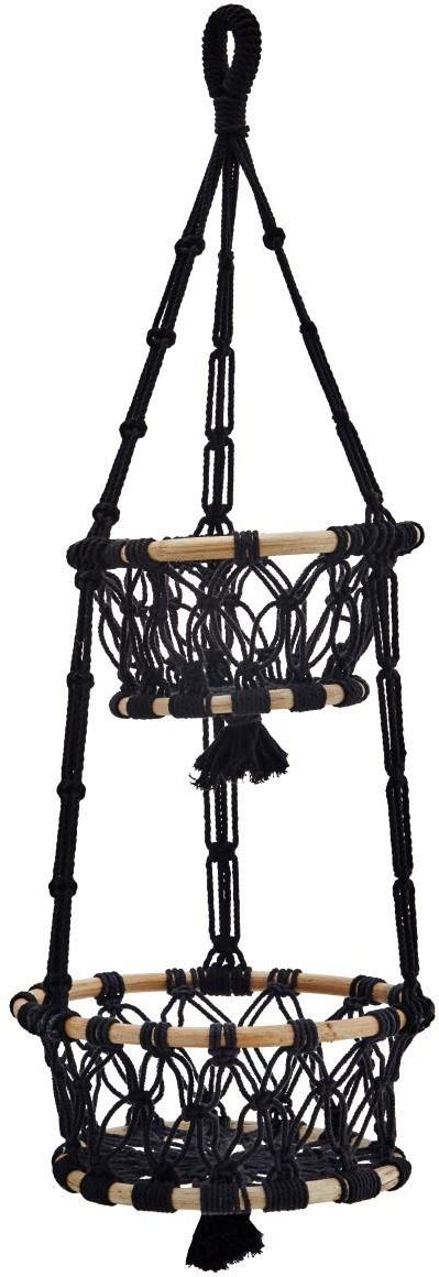 Komplet wiszących koszy Madison, czarny, Madam Stoltz - Opinie i ...