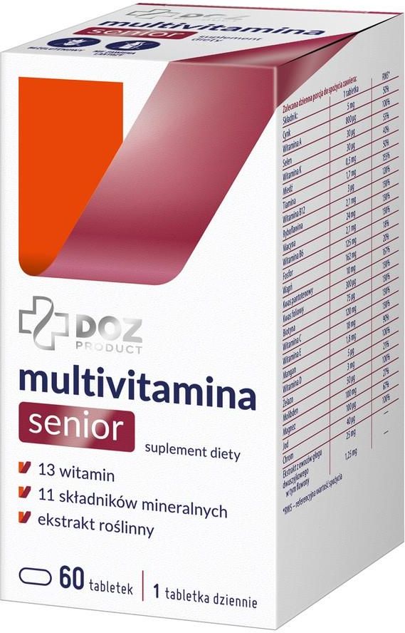 Doz Product Multivitamina Senior 60Tabl - Opinie i ceny na Ceneo.pl