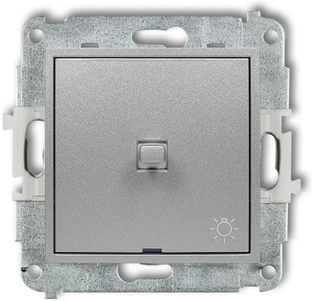 Karlik ICON Przycisk zwierny światło w stylu amerykańskim srebrny ...