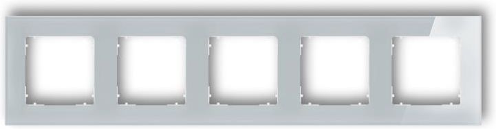 Karlik ICON Ramka uniwersalna pięciokrotna zaokrąglona - efekt szkła ...