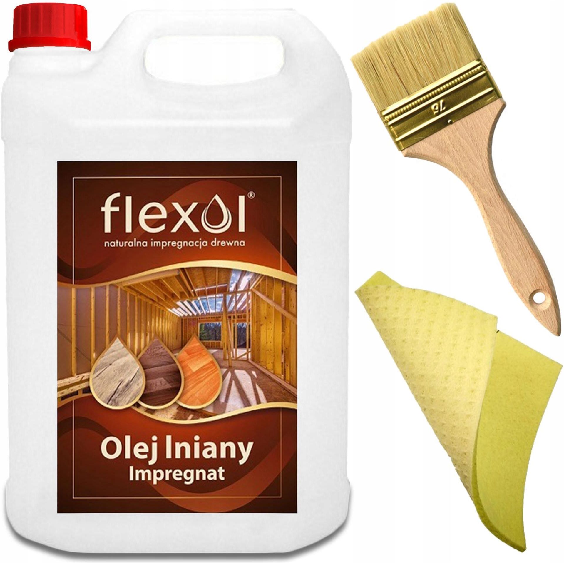 Flexol Olej Lniany Impregnat Naturalny Do Drewna 5L - Opinie i ceny na ...