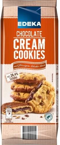 EDEKA Cream Cookies Chocolate 210g /12 - Ceny i opinie - Ceneo.pl