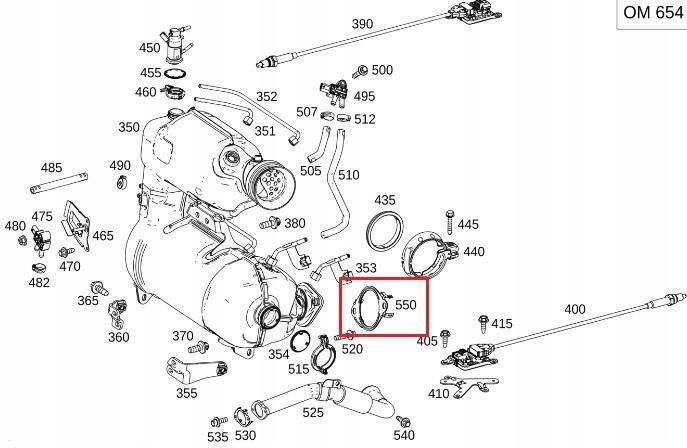 Mercedesbenz Oe Mercedes Cla W177 W247 Uszczelka Rury Wydechowej ...