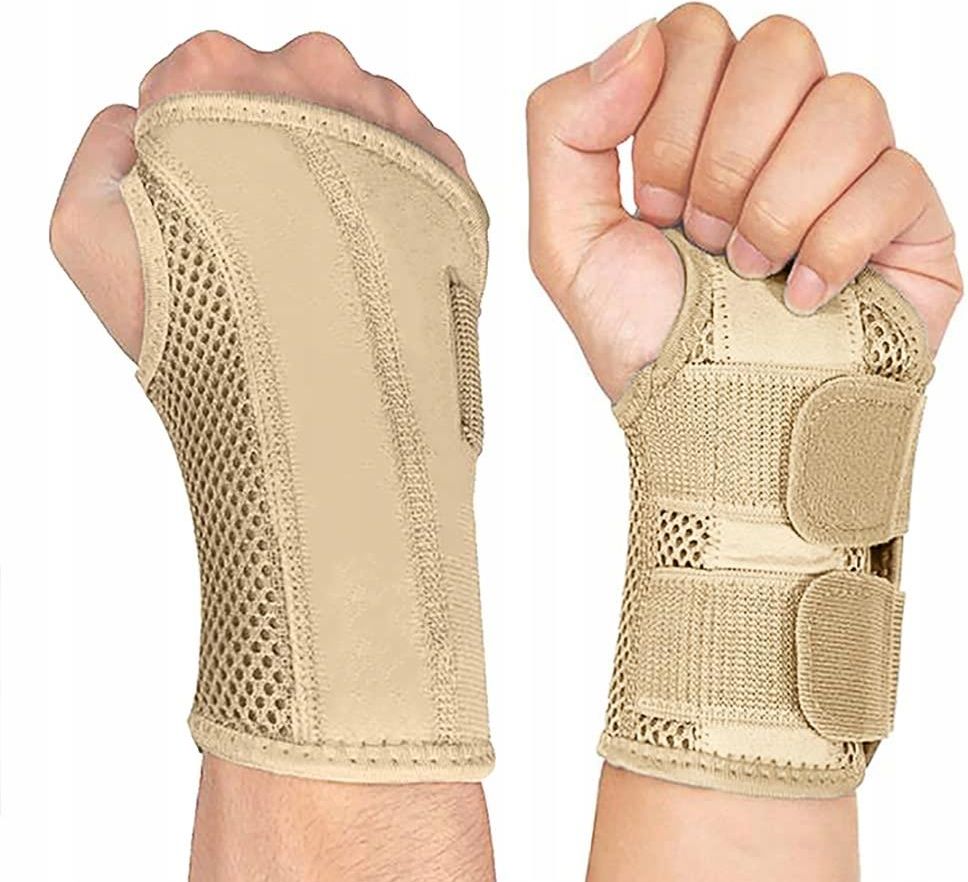 Carpal Tunnel Wrist Splint-Beige Left Hand/L/XL - Opinie i ceny na Ceneo.pl