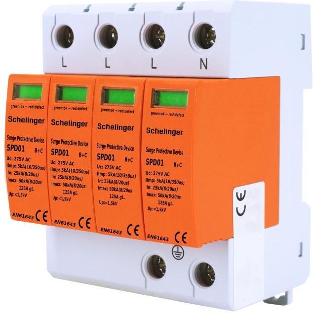 Bezpiecznik Bemko Ochronnik Przepieć 4P 25-50Ka Klasa B+C ( A50-CCS01 ...