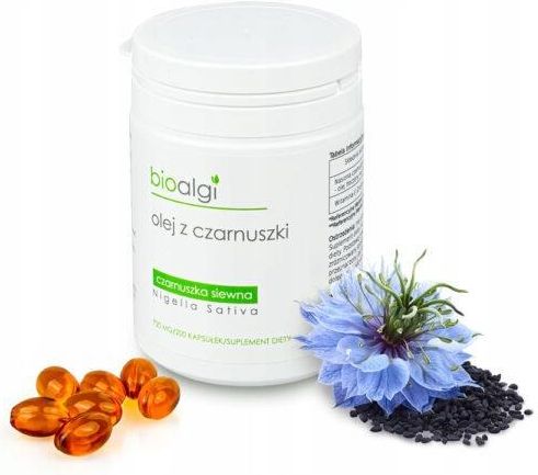 Bioalgi Olej z czarnuszki egipskiej - 200 kaps - Opinie i ceny na Ceneo.pl