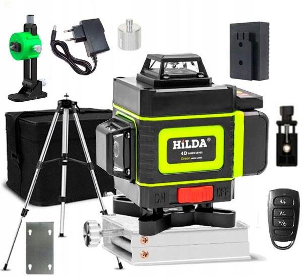 Poziomica Hilda Laser Samopoziomujący 16 Linii 4D Statyw 150 - Opinie i ...