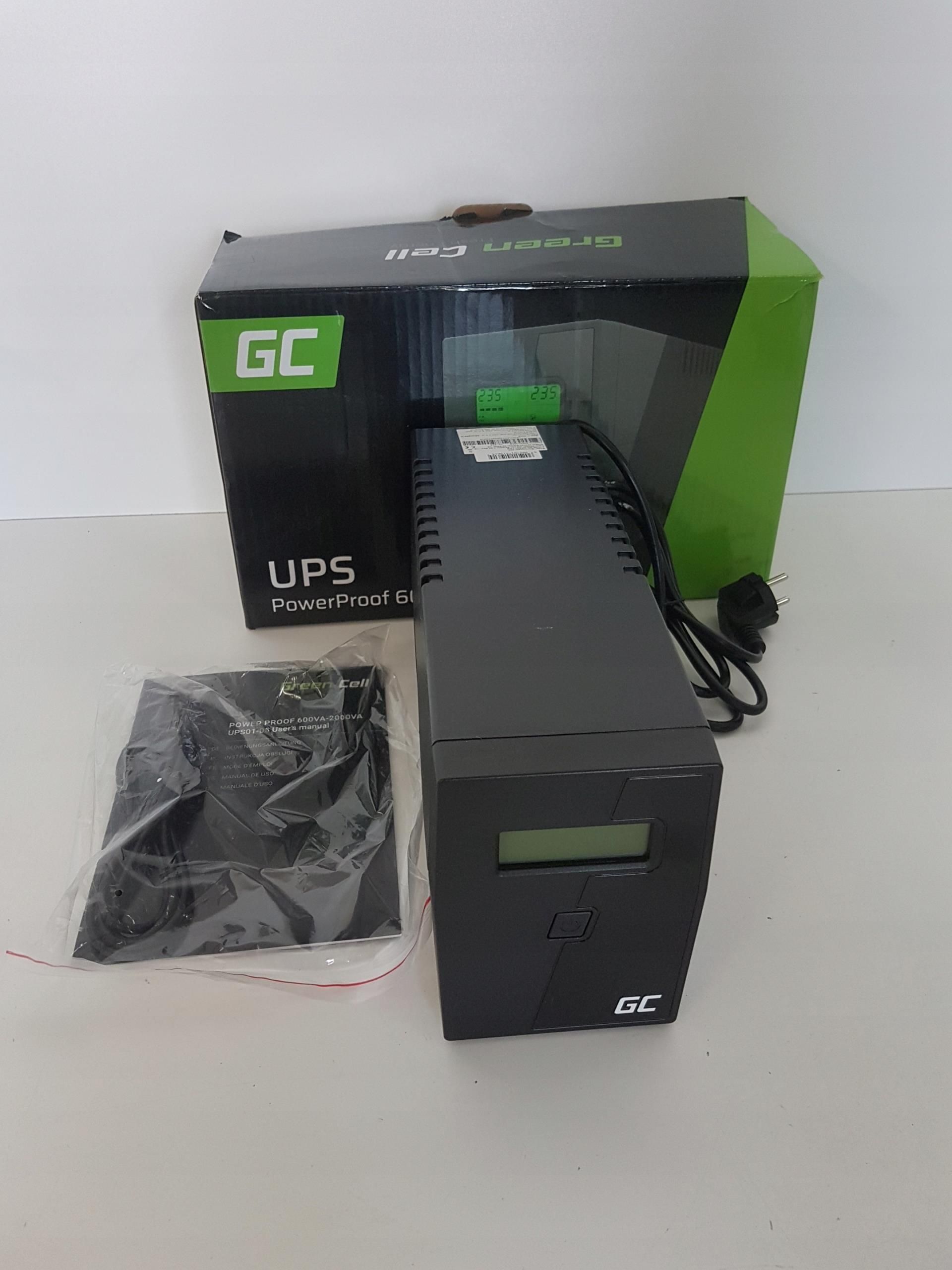 Zasilacz UPS Green Cell 600Va Zasilacz Bezprzerwowy Ups 360W (600VA800VA) - Opinie i ceny na ...