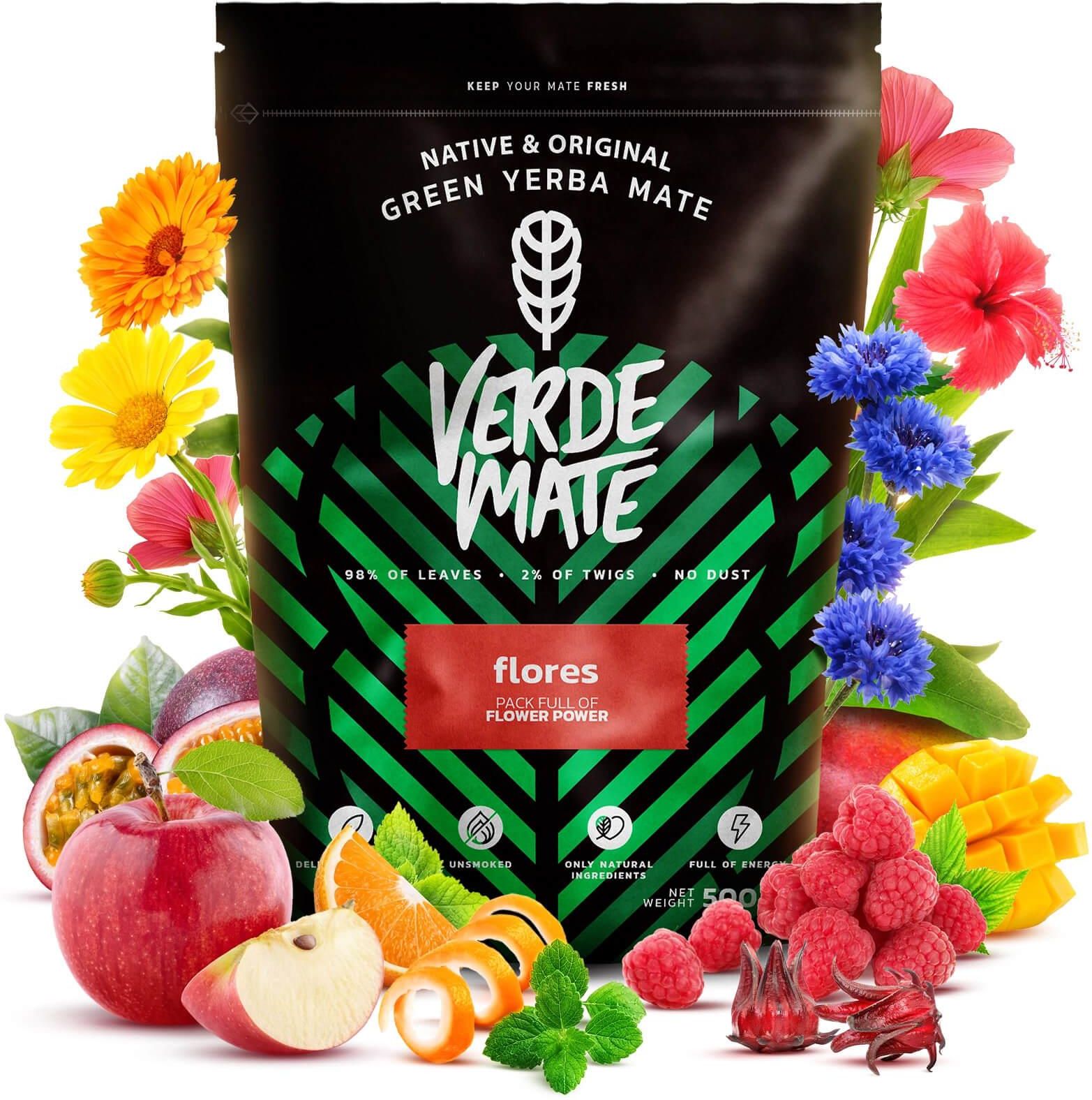 Verde Mate Yerba Green Flores Kwiaty Malina 500g - Ceny i opinie - Ceneo.pl