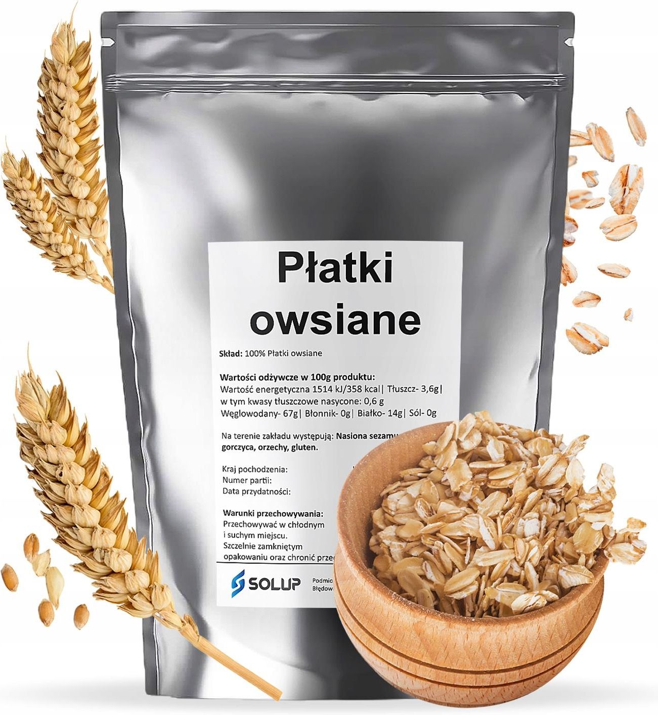 Solup Płatki Owsiane Zdrowe Jakościowe Śniadanie 2kg - Ceny i opinie ...