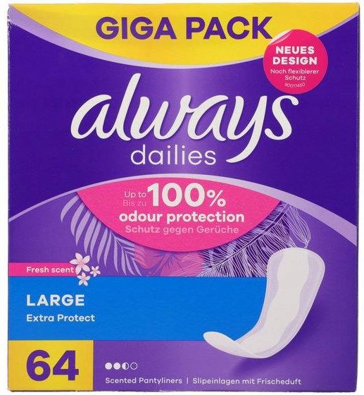 Always Podpaski Extra 100% Protect Large 64 szt. - Opinie i ceny na ...