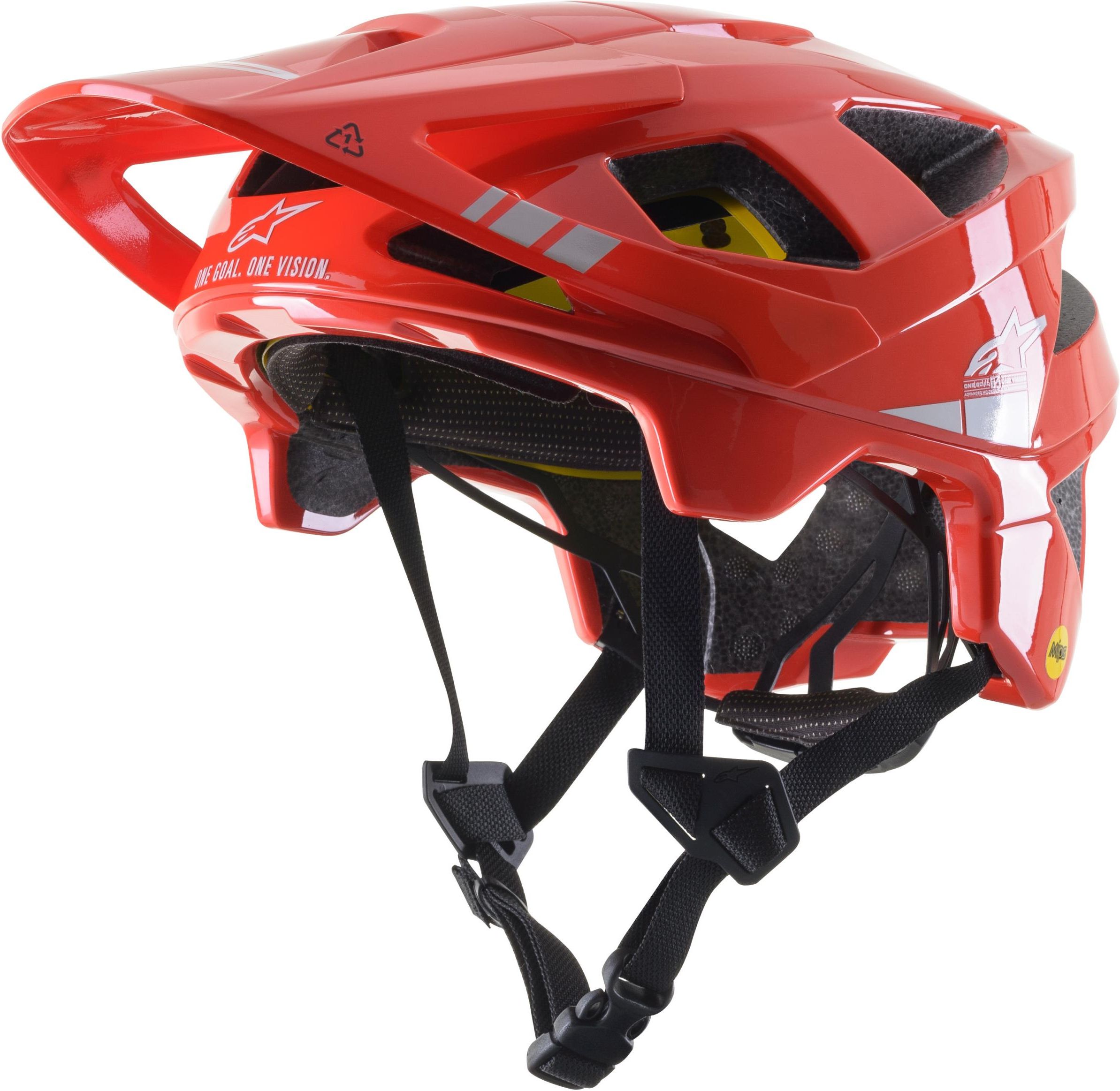 Kask Alpinestars Vector Pro A2 Mips Bright Red/Light Grey Glossy - Ceny ...