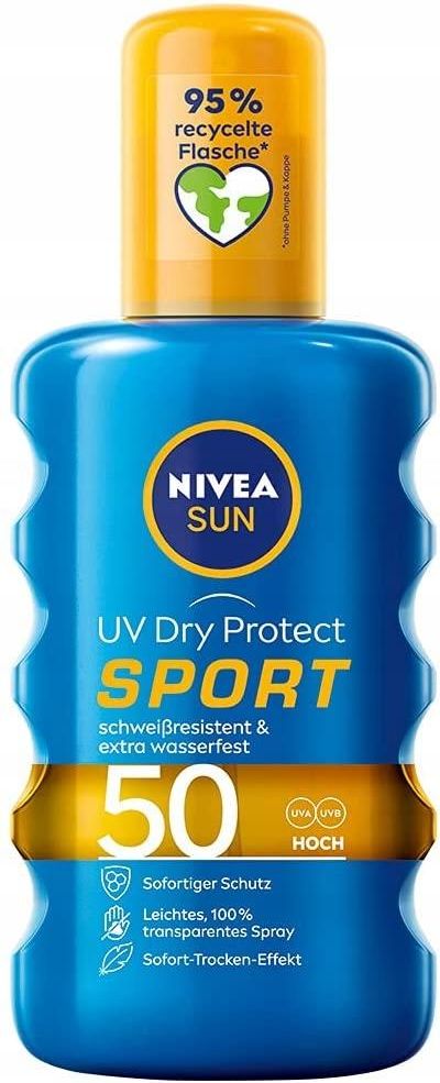 Nivea Sun Sport Spray Do Opalania 200 ml - Opinie i ceny na Ceneo.pl