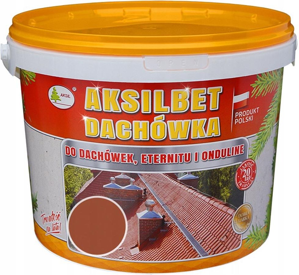 Aksil Farba Do Dachu Aksilbet Dachówka Ceglasty 5L Poł - Pokrycia ...