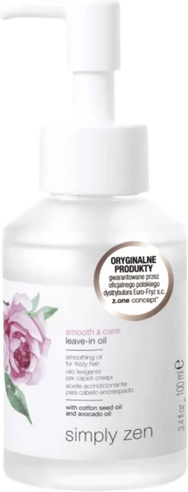 Simply Zen Z.One Smooth & Care Leave In Oil Błyskawicznie Wygładzający ...
