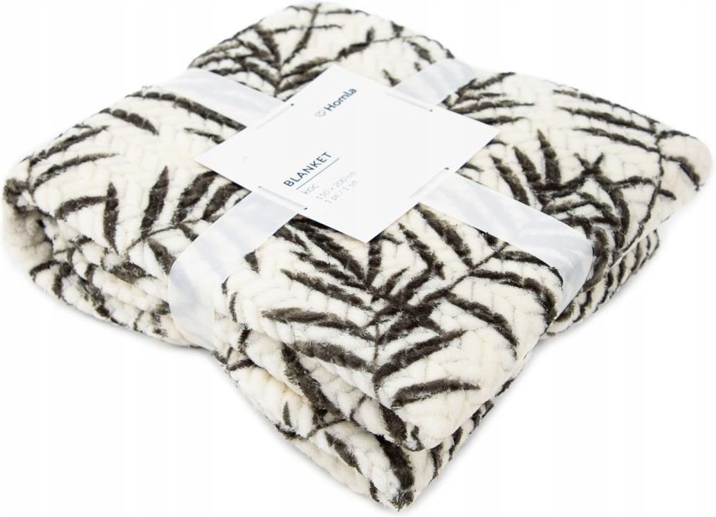 Homla Koc Ciepły Blos W Liście Zielone 150X200 Cm - Opinie i atrakcyjne ...