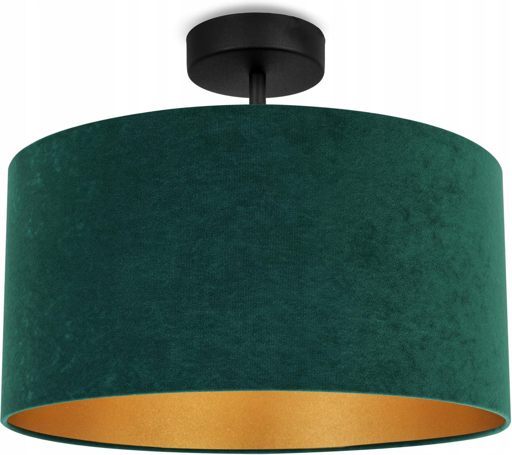 Light Home Lampa Sufitowa Plafon Abażur Złoto Welur Wybór Led ...