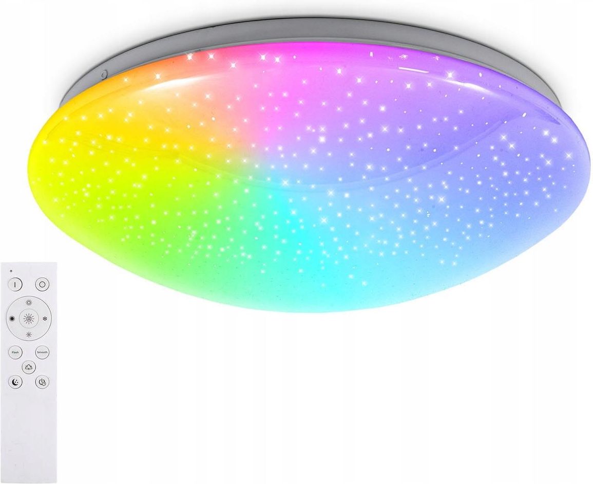 Ns-Lighting Plafon Led 15W Zmienne Barwy Rgb Na Pilota (14721) - Opinie ...
