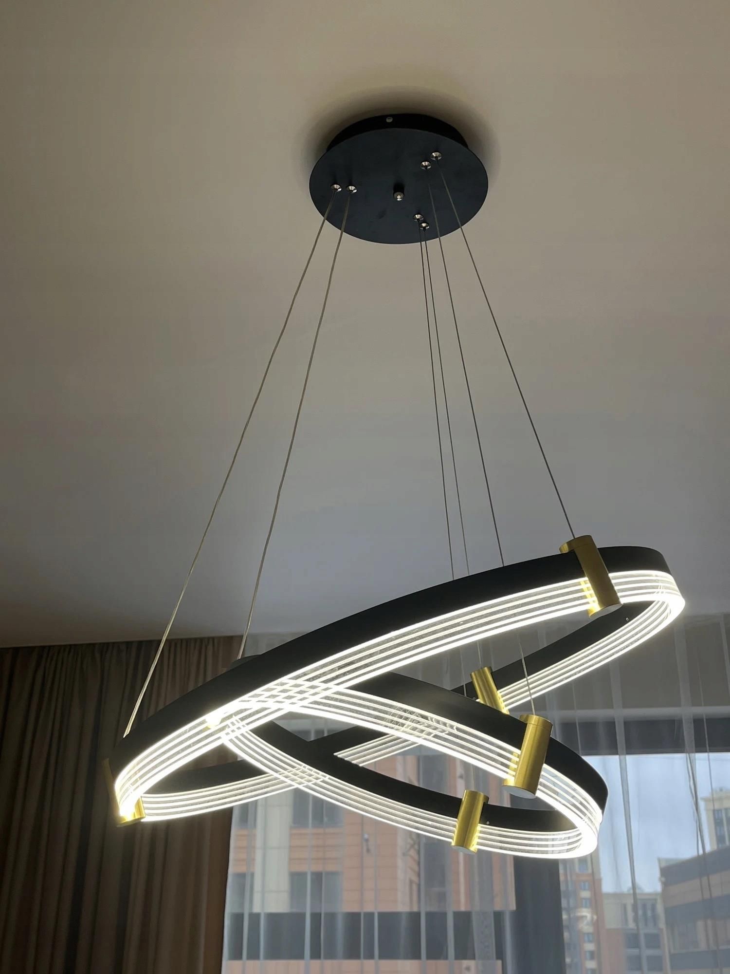 Lukkolight Lampa Wisząca Led Ring Koła 40/60 Cm 54W Pilot App (82034060 ...