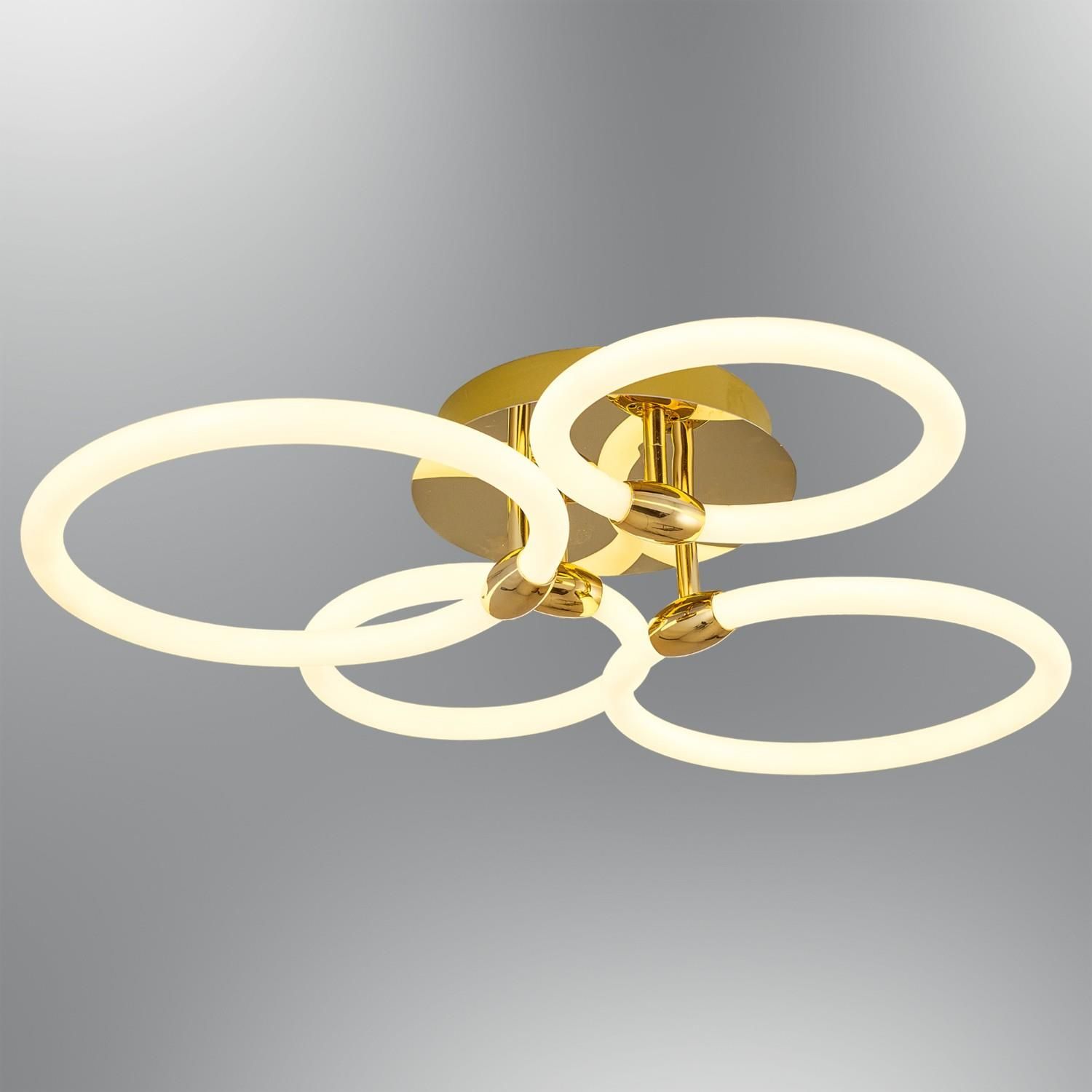 Nowoczesna złota lampa sufitowa plafon Ozcan 3157-4,03 do salonu ...