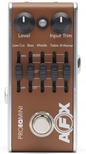 Fishman AFX Pro EQ Mini Acoustic Preamp & EQ efekt do instrumentów ...