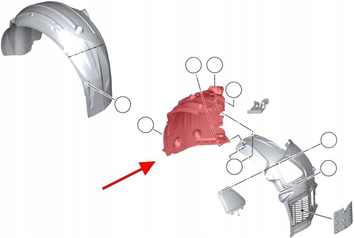Nadkole Nadkole Prawe Bmw Seria 5 F10 2009-17 51717186724 - Opinie i ...