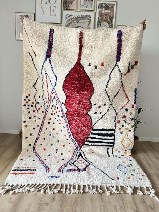 Maroko Orient Dywan Marokański Azilal Ahmar 242X162Cm 10887 - Opinie i ...