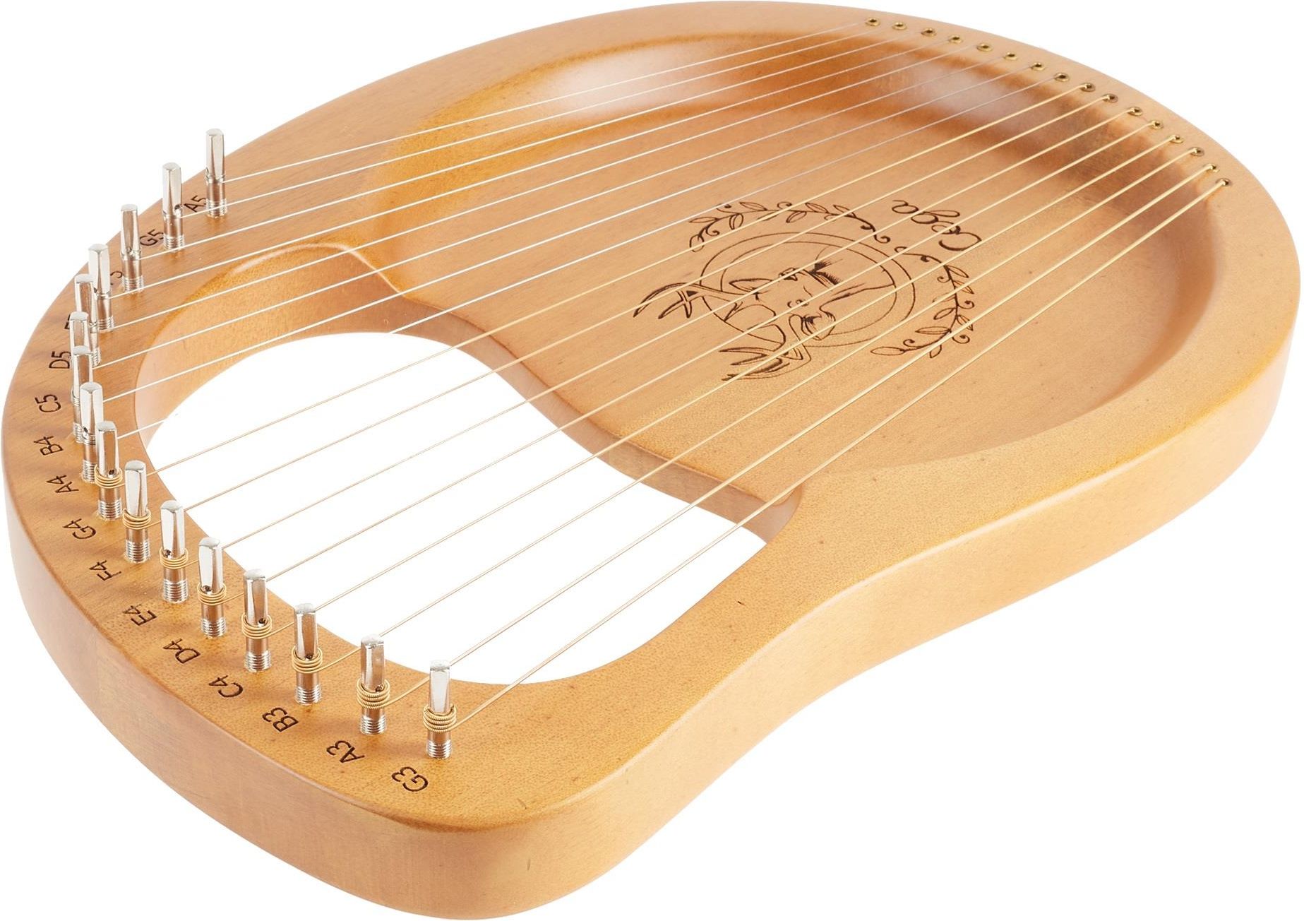 Cega Lyre Harp Rounded 16 Strings Natural - Ceny i opinie - Ceneo.pl