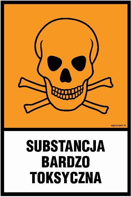 Libres Polska Sp Lb011 Substancja Bardzo Toksyczna (20x30 Cm, Pn Płyta ...