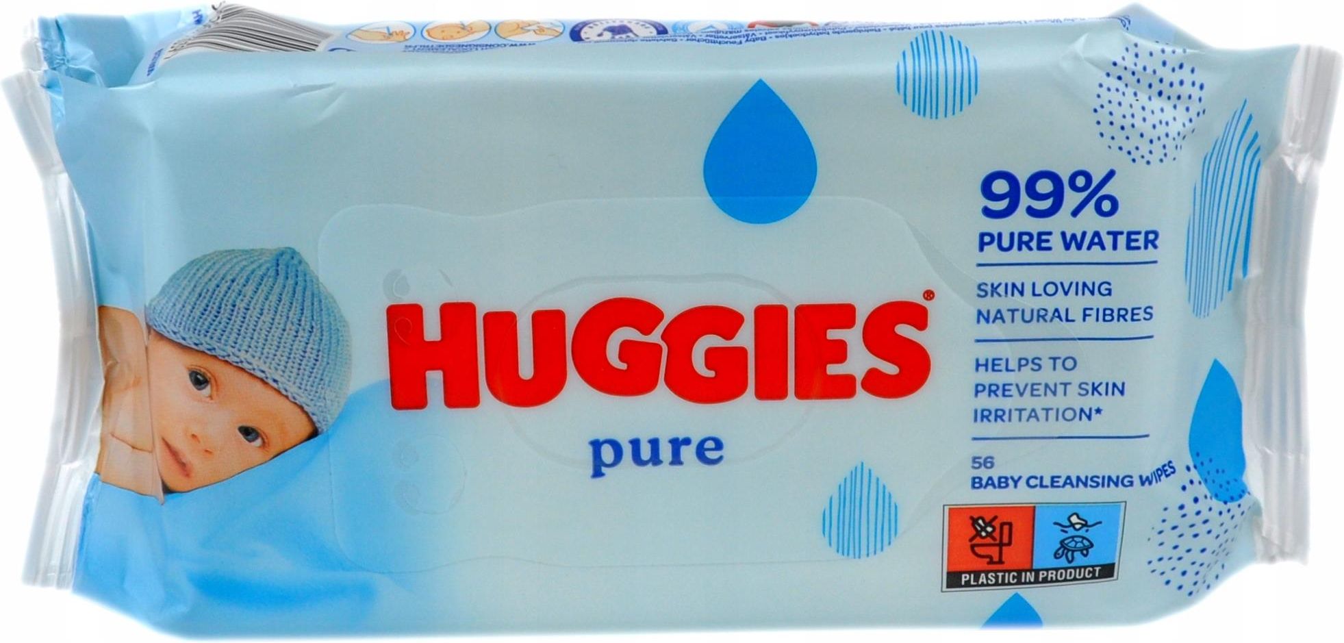 Huggies Chusteczki Nawilżane Pure 12X56Szt. - Ceny i opinie - Ceneo.pl