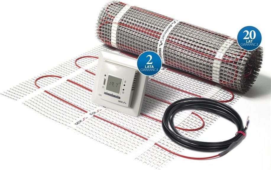 Ogrzewanie podłogowe DEVIheat 150S (DEVImat DSVF) 150W 1m2 ...